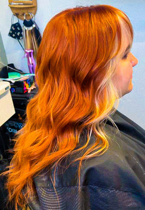 Hair color orange – Urban Edge Salon | Fargo’s Best Hair & Beauty Salon